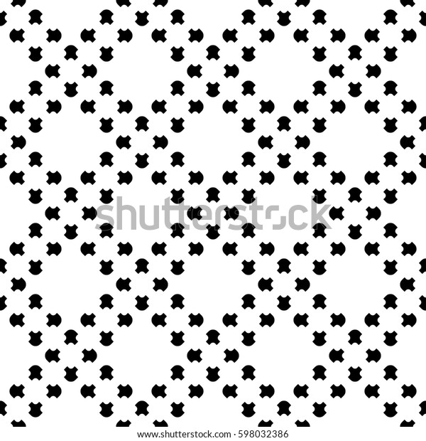 Vector Monochrome Seamless Texture Decorative Element Stock Vector ...