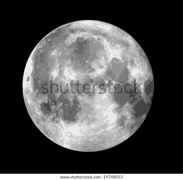 Vector Moon Illustration Stock Vector (Royalty Free) 19748053 ...