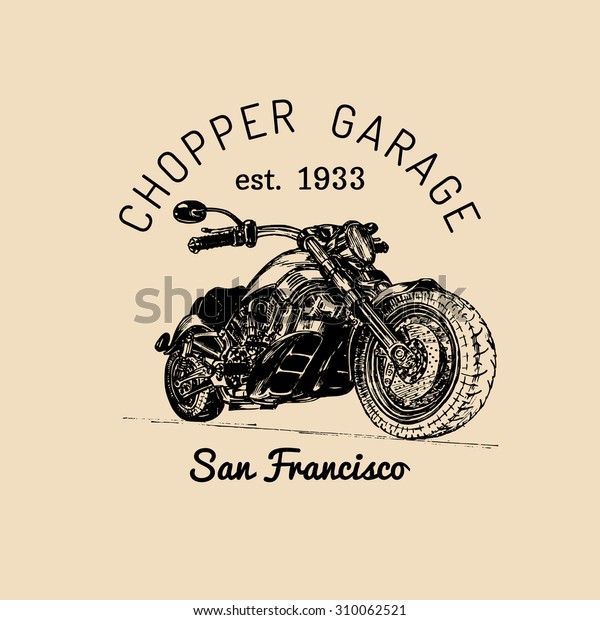 Vector Motorcycle Advertising Poster Detailed Bike Stock Vector ...