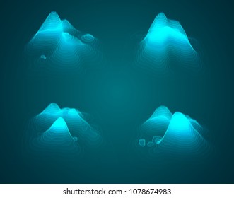 Vector Mountain Layout Diagram Layers Landscape Stock Vector (Royalty ...