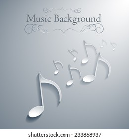 Rock Music Electric Guitar Musical Notes Stock Vector (Royalty Free ...