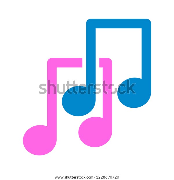 Vector Musical Note Symbol Melody Sign Stock Vector (Royalty Free ...