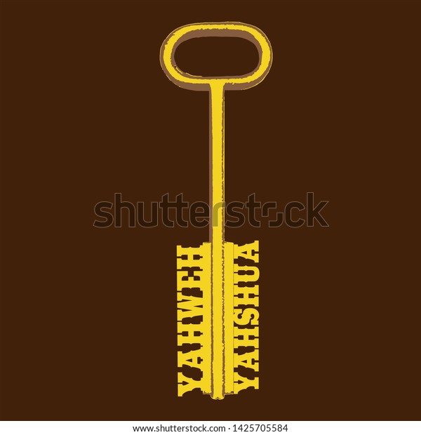 Vector Name God Yahweh Hebrew Alphabet Stock Vector (Royalty Free ...