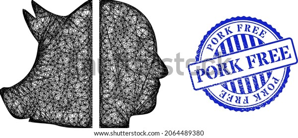 Vector Net Mesh Dual Pig Man Stock Vector (Royalty Free) 2064489380 ...