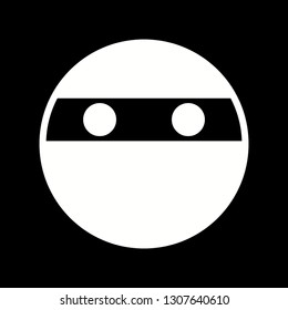 Vector Ninja Emoji Icon Stock Vector (Royalty Free) 1307640610 ...