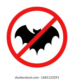 Vector No Bat Sign Illustration Stock Vector (Royalty Free) 1681123291 ...