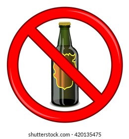 No Beer Sign Isolated Stock Illustration 420135799 | Shutterstock