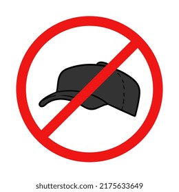 Vector No Hats Sign On White Stock Vector (Royalty Free) 2175633649 ...