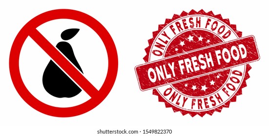 Vector No People Icon Distressed Round Stock Vector (Royalty Free ...
