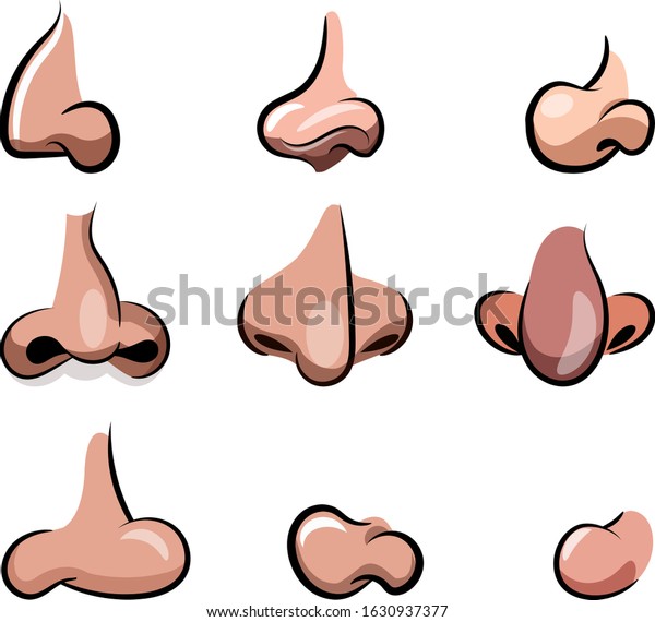 Vector Nose Cartoon Set Character Animation Stock Vector (Royalty Free ...