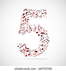 1,387 Music notes 5 Images, Stock Photos & Vectors | Shutterstock