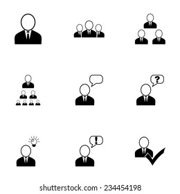 Vector Office People Icon Set On Stock Vector (Royalty Free) 234454198 ...