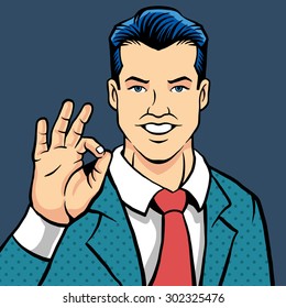 Businessman Rejoicing His Success Concept Success Stock Vector (Royalty ...