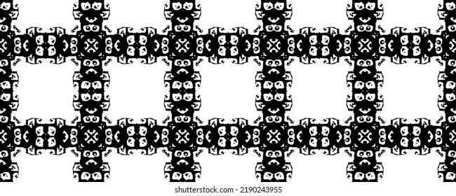 Vector Old Drawing Bohemian Print Pattern Stock Vector (Royalty Free ...