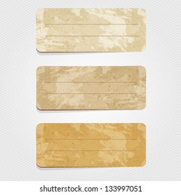 Vector Old Paper Cards: vector de stock (libre de regalías) 133997051 ...