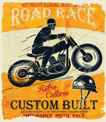 Vintage Auto Race Poster Free Stock Photo - Public Domain Pictures