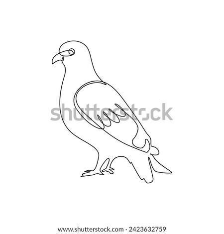 Pigeon Drawing Outline | Free download on ClipArtMag