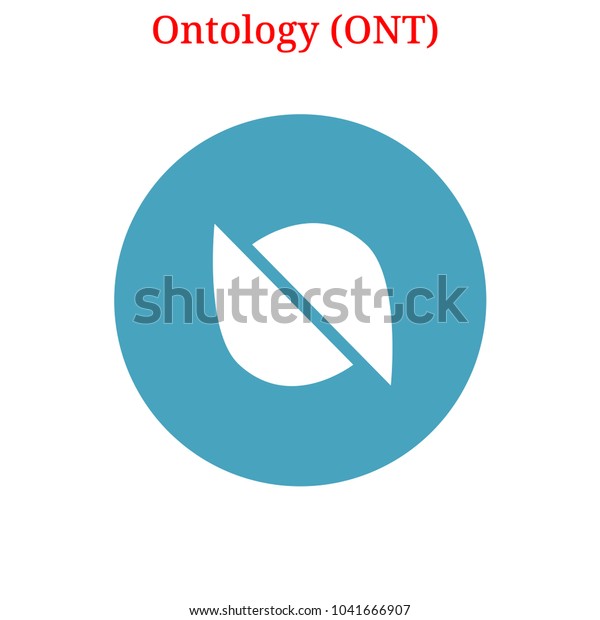 Vector Ontology (ONT) digital cryptocurrency logo. Ontology (ONT) icon ...