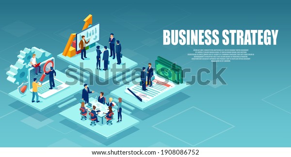 Vector Open Space Office Business People Stock Vector (Royalty Free ...