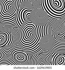 Vector Optical Illusion Stripped Spiral Circles Stock Vector (Royalty ...