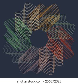 Vector Optical Illusion Vibration Graphic Print Stock Vector (Royalty ...