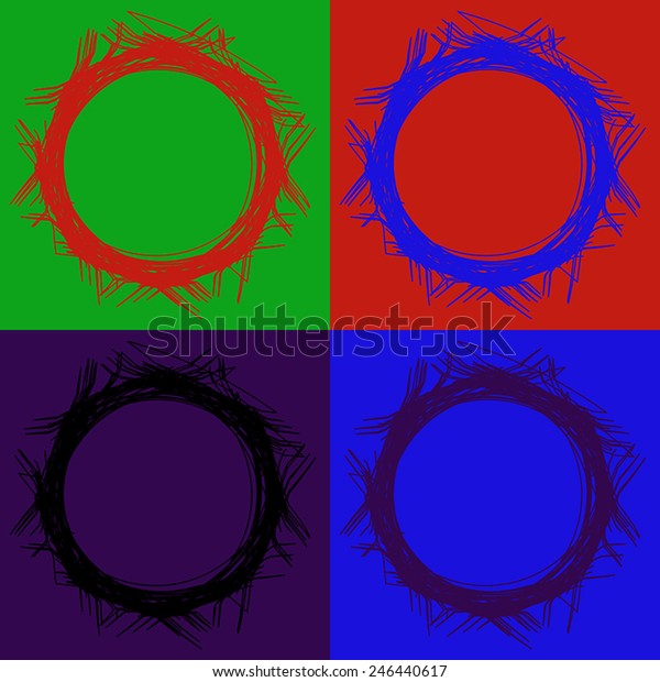Vector Optical Illusion Vibration Graphicprint Stock Vector (Royalty ...