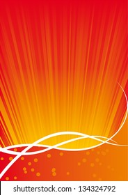 Vector Orange Shine Background Stock Vector (Royalty Free) 134324792 ...