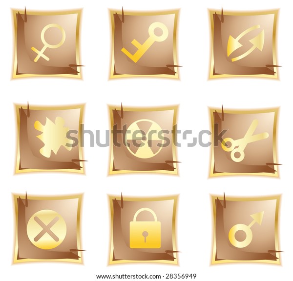 Vector Original Gold Icon Clipart Stock Vector (Royalty Free) 28356949 ...