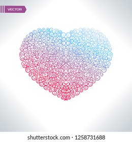 Vector Ornament Heart Element Design Modern Stock Vector (Royalty Free ...