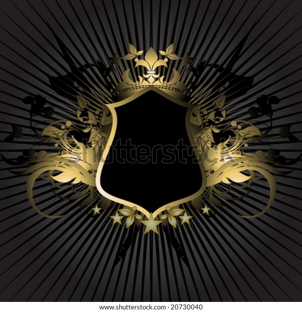 Vector Ornate Shield Stock Vector (Royalty Free) 20730040