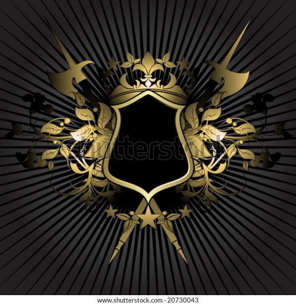 Vector Ornate Shield Stock Vector (Royalty Free) 20730043