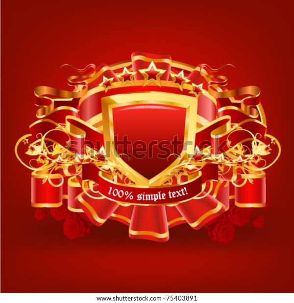 Vector Ornate Shield Stock Vector (Royalty Free) 75403891 | Shutterstock