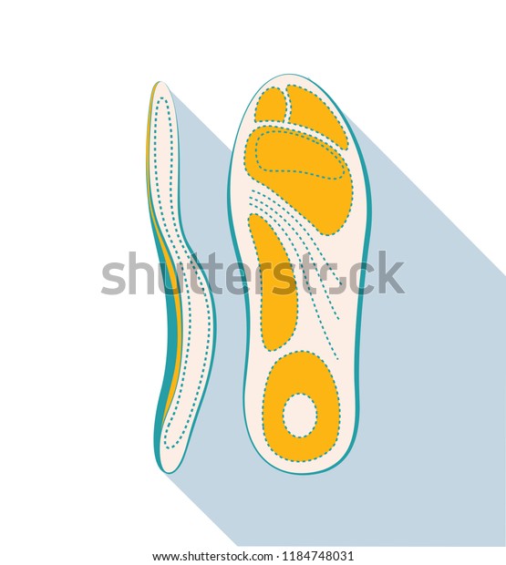 Vector Orthopedic Insole Icon Style Flat Stock Vector (Royalty Free ...