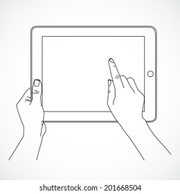 91,482 Outline tablet Images, Stock Photos & Vectors | Shutterstock