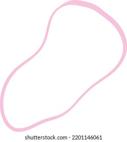 Vector Outline Drawing Pink Color Spot Stock Vector (Royalty Free ...