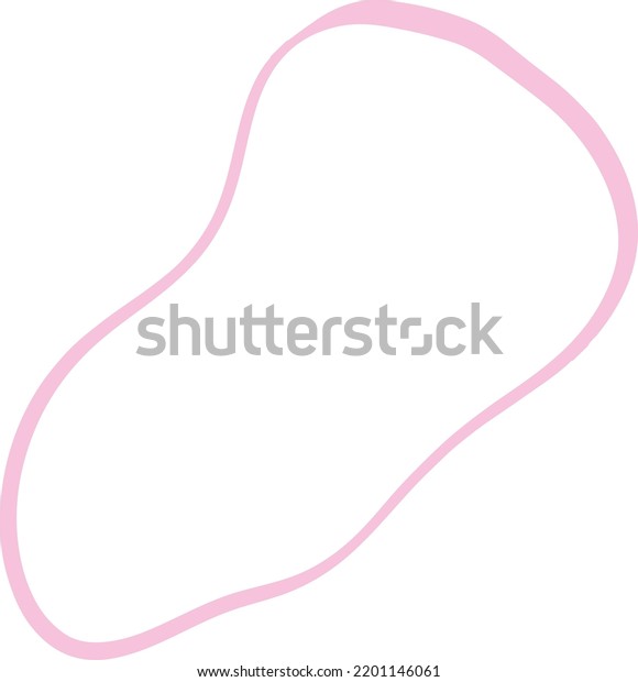 Vector Outline Drawing Pink Color Spot Stock Vector (Royalty Free ...