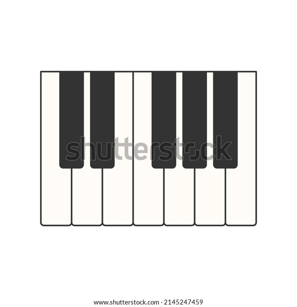 Vector Outline Sign Piano Keys Music: เวกเตอร์สต็อก (ปลอดค่าลิขสิทธิ์ ...