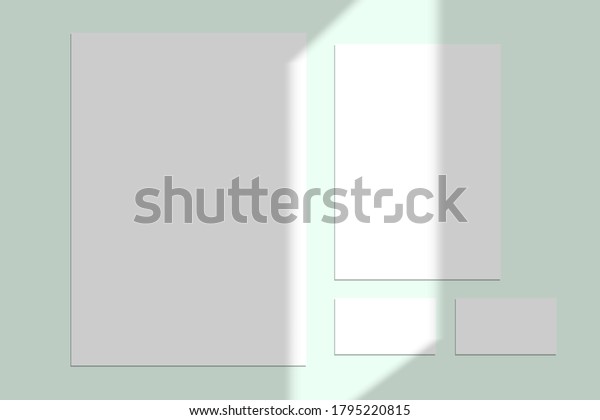 Vector Overlay Shadow Effect Blanks Cards Stock Vector (Royalty Free ...