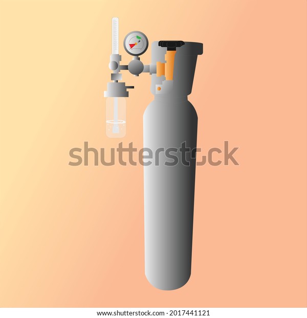 Vector Oxygen Cylinder Tank Oxygen Breathing: เวกเตอร์สต็อก (ปลอดค่า ...