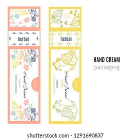 Vector Packing Concept Herbal Herbal Labels Stock Vector (Royalty Free ...