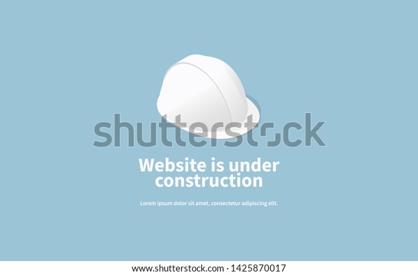 Vector Page Concept Site Under Construction Stock Vector (Royalty Free ...