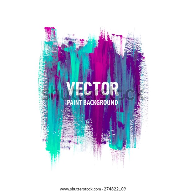 Vector Paint Brush Stain Banner Frame Stock Vector (Royalty Free ...