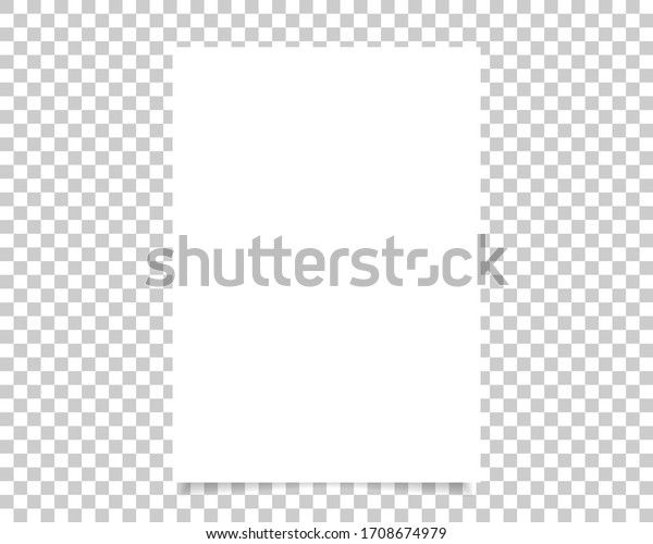 Vector Paper Format A4 Size With Realistic Shadow White Blank Page Vector Paper Format A4 Size With Realistic Shadow White Blank Page
