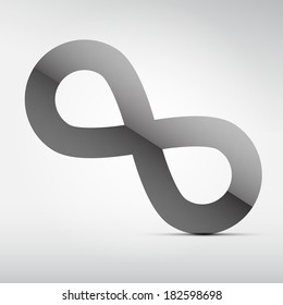 Vector Paper Infinity Symbols On Grey Stock Vector (Royalty Free ...