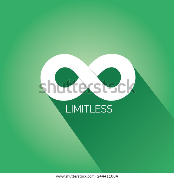 Vector Paper Limitless Symbol Icon On: vector de stock (libre de ...