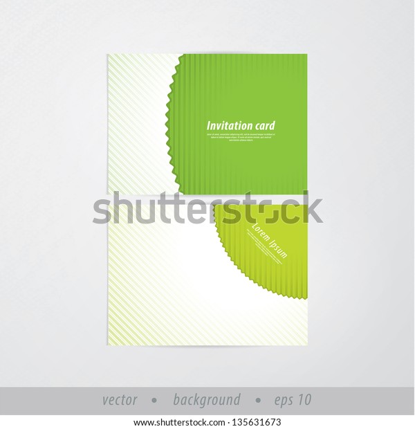 Vector Paper Presentation Invitation Cards Retro Stock Vector (Royalty ...