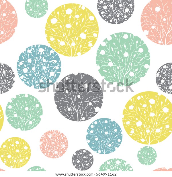 Vector Pastel Colorful Circles Dots Seamless Stock Vector (Royalty Free ...