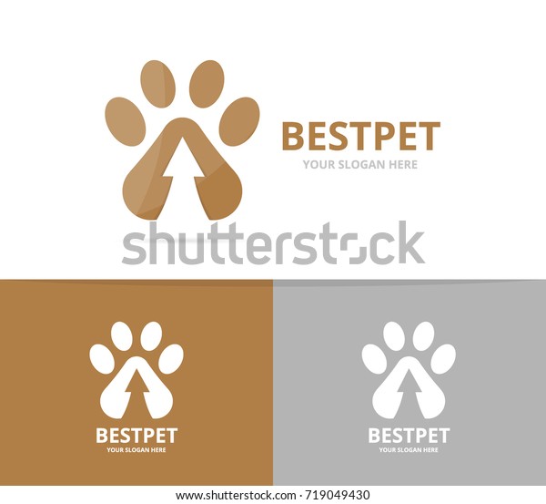 Vector Paw Arrow Logo Combination Pet Stock Vector (Royalty Free ...