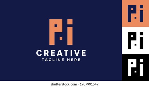 Vector Pdi Pi Logo Design Company Stock Vector (Royalty Free ...