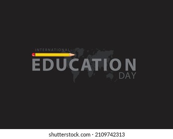 Vector Pencil Education Text Education Concept Stock Vector (Royalty ...